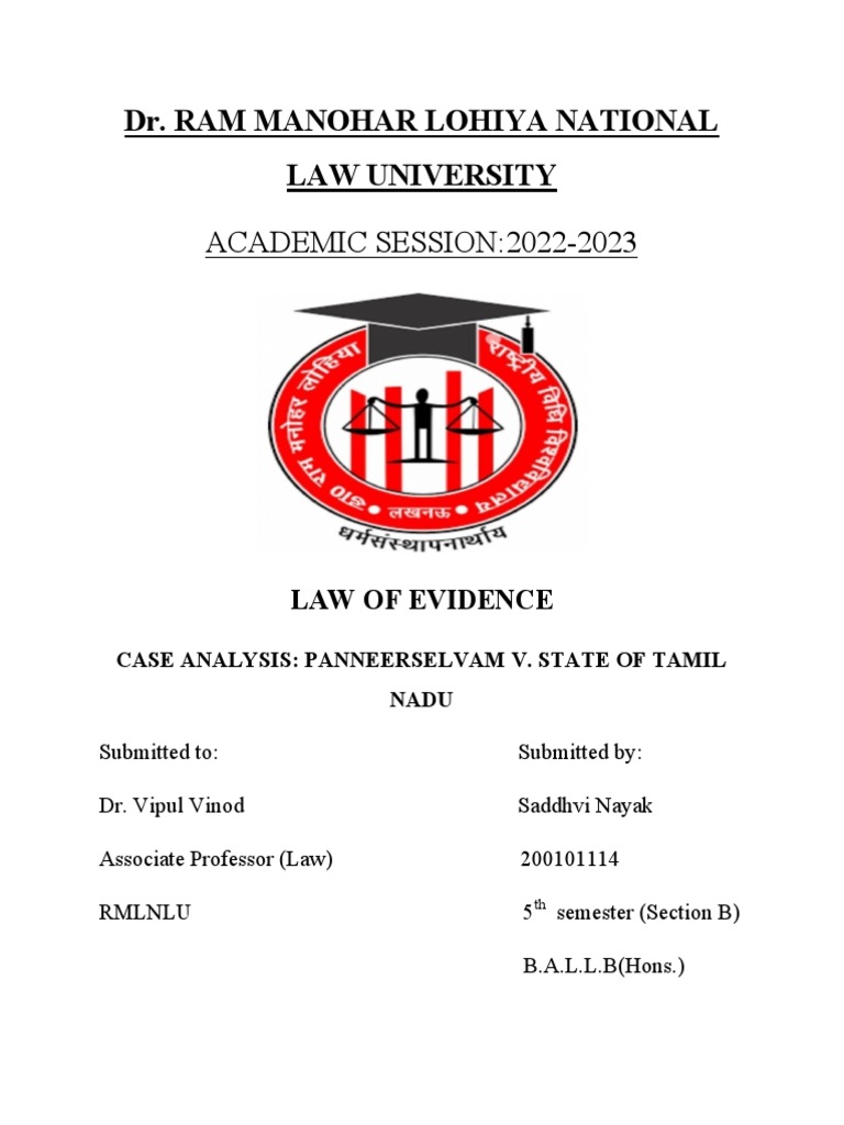 Evidence Act Dying Declaration Case Analysis | PDF | Criminal Law ...