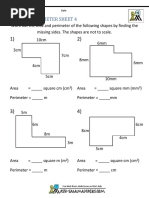 Area and Perimeter 2D Shapes | PDF | Geometric Measurement | Distance