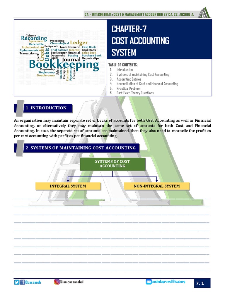 Chapter-7 Cost Accounting System | PDF