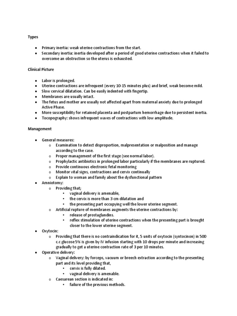 Dysfunctional Uterine Contraction | PDF | Childbirth | Women's Health