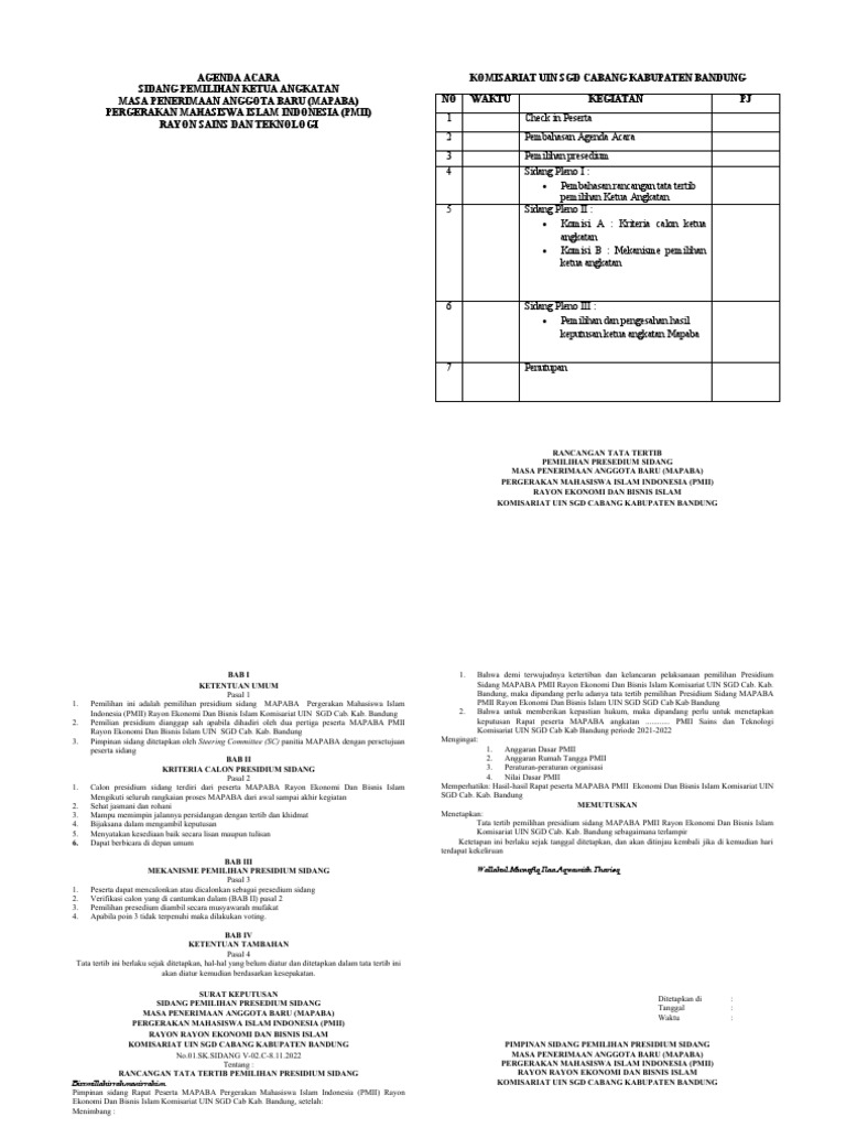 Draft Sidang RST 2022 | PDF