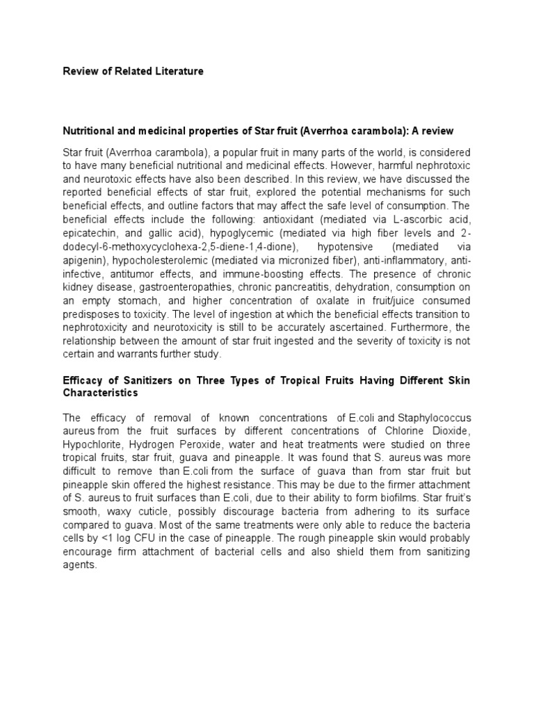 Review of Related Literature | PDF | Disinfectant | Staphylococcus Aureus