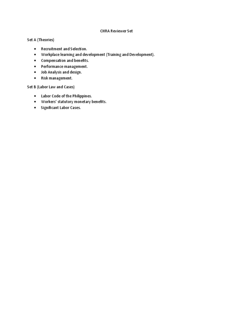 CHRA Outline | PDF