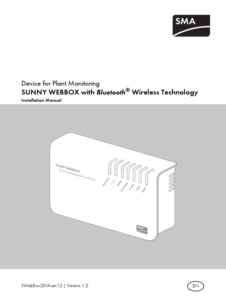 Sunnt Webbox WEBBOX-BT-20.GR1 | PDF | Ip Address | Computer Network
