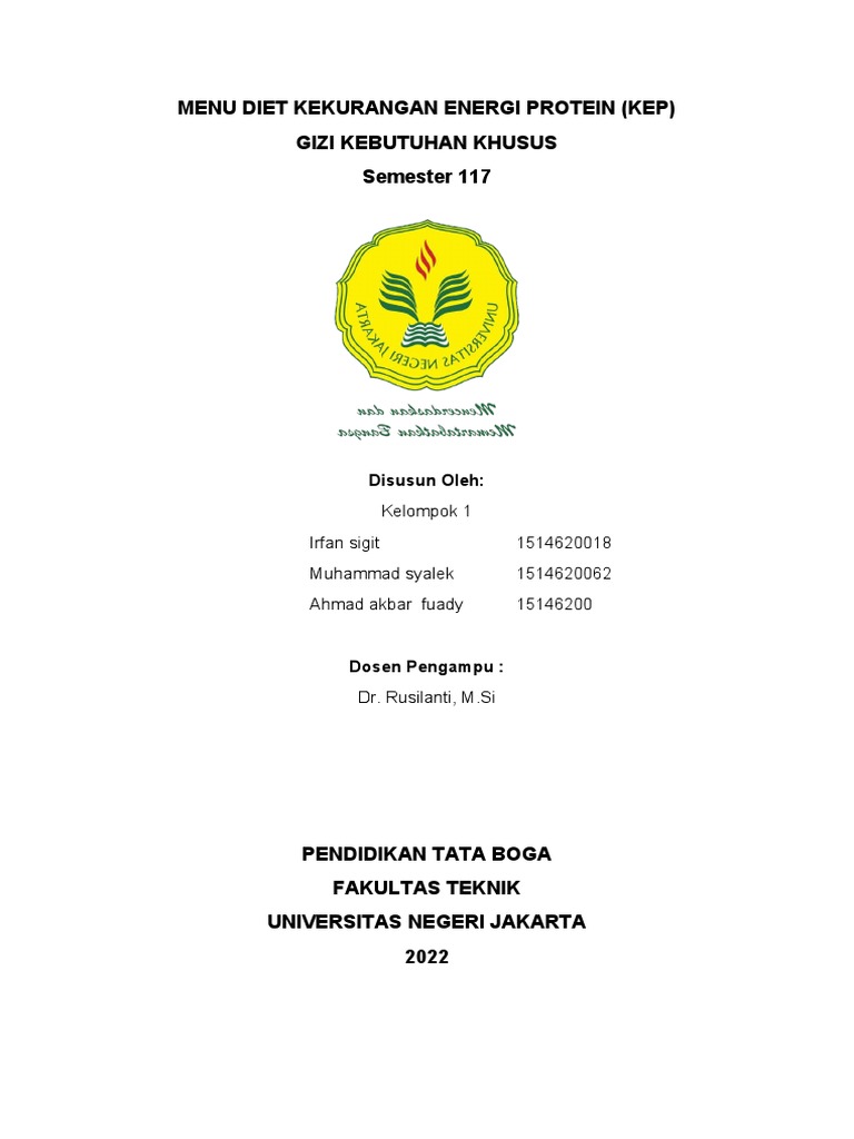 GKK - Menu Diet Kep | PDF