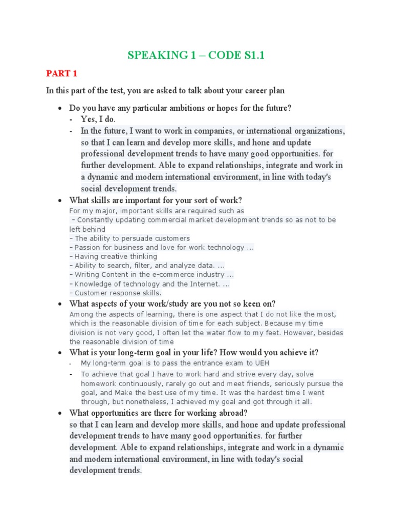 Speaking Midterm Unit 1 - Unit 4 | PDF | Brand | Goal