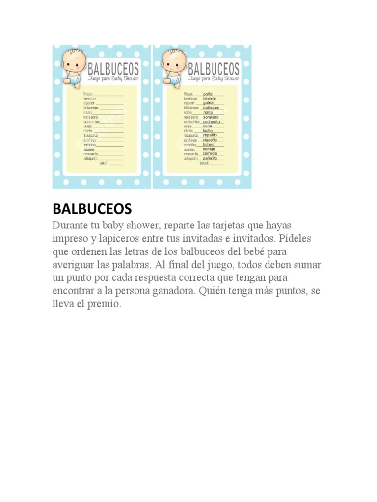Libro Para Baby Shower Imprimible Gratis Que Trae Consigo