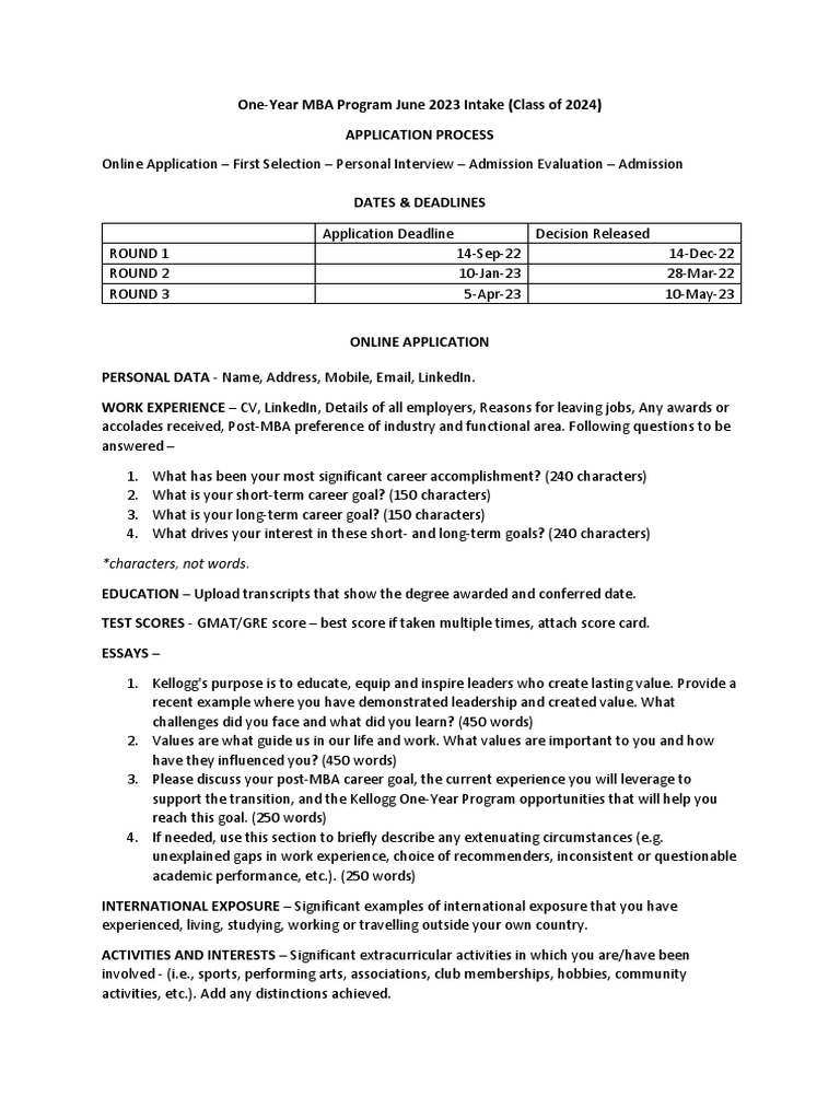 Kellogg | PDF | Graduate Record Examinations | Leadership