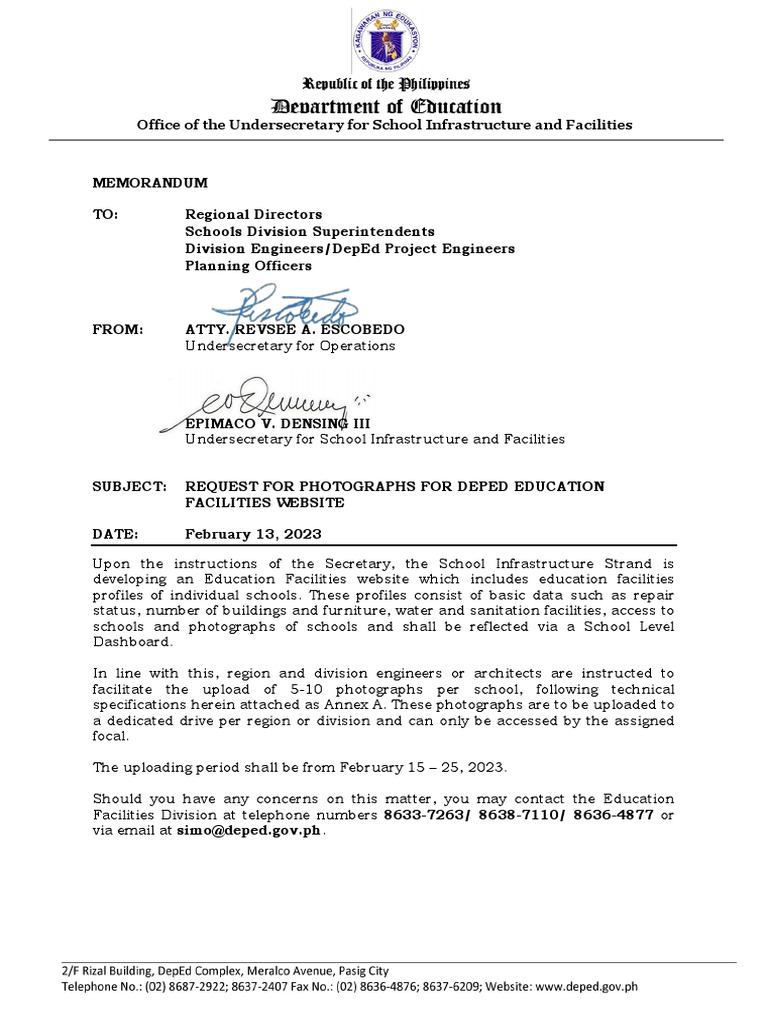 OUSIF Memo Request For Photos 02132003 | PDF | Software | Computing