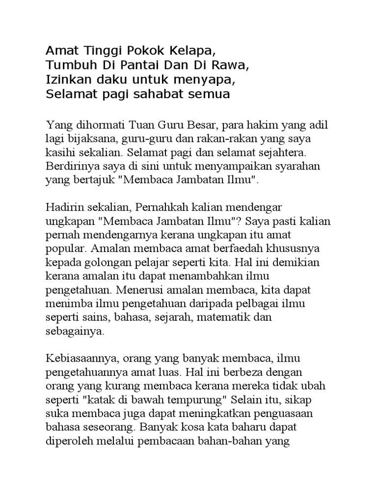 Tumbuhan Kelapa dan Rawa sebagai Simbol Kehidupan Manusia | PDF