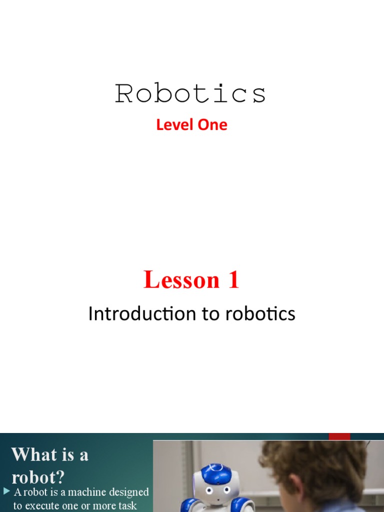 Robotics - Level 1-v2 | PDF | Data Type | Boolean Data Type