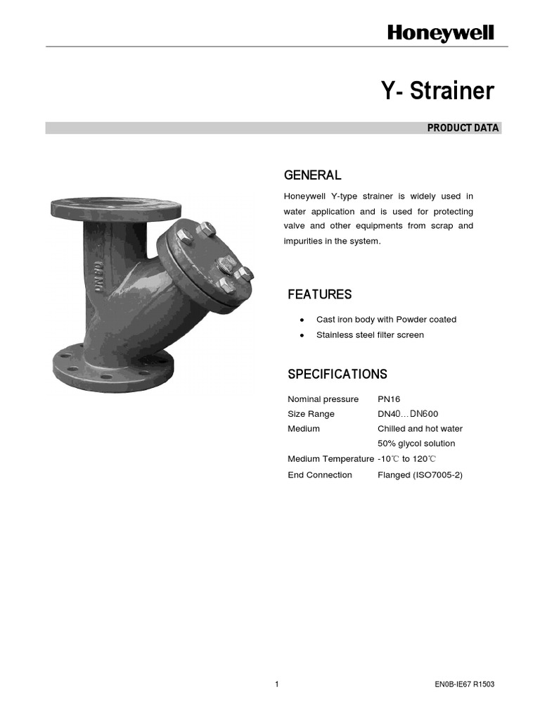 Y-STRAINER YS-SLF4 Flanged End | PDF | Mechanical Engineering ...