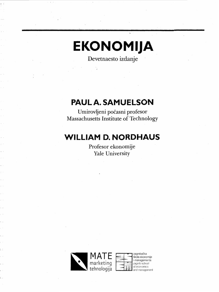 Ekonomija - Samuelson 1 | PDF