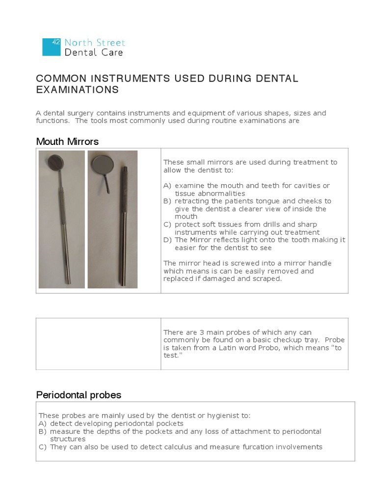 Ns Instruments-Final | PDF | Periodontology | Dentist