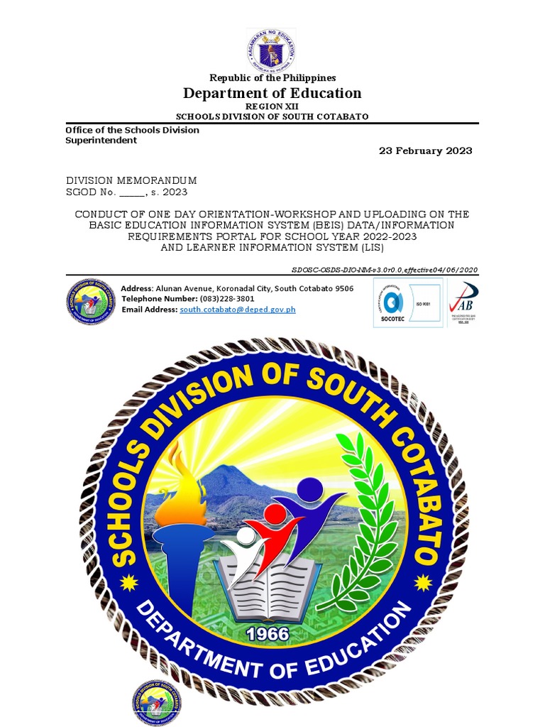 BEIS and LIS Orientation Workshop 2023 | PDF | Computing
