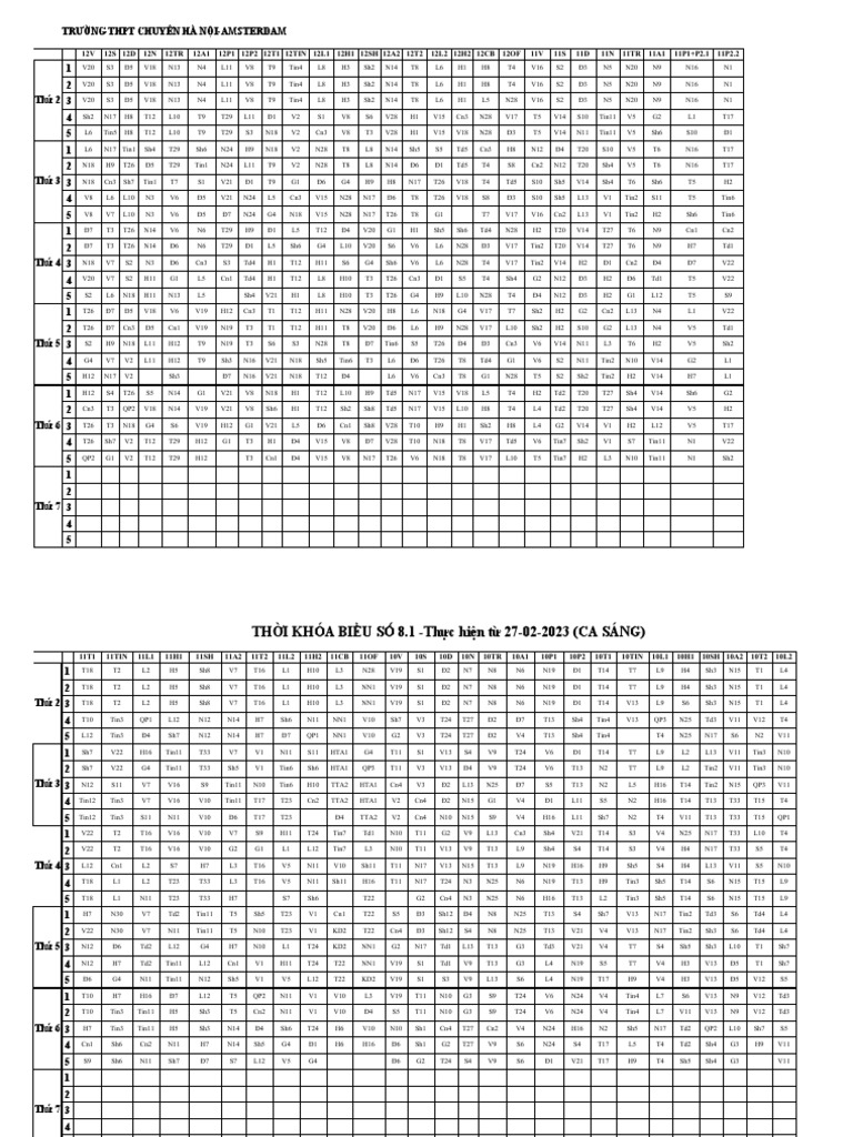 TKB So 8.1 - Thuc - Hien - Tu 27..02.23 | PDF