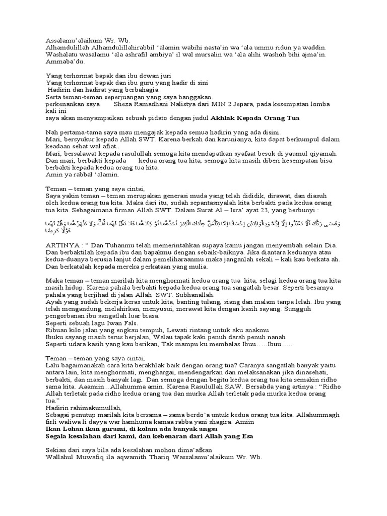 Akhlak Kepada Orang Tua | PDF | Gaya Hidup