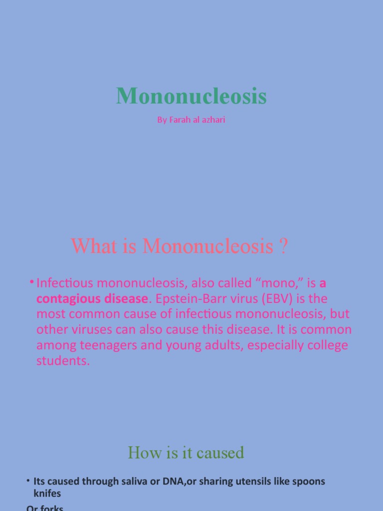 Mononucleosis | PDF | Science & Mathematics