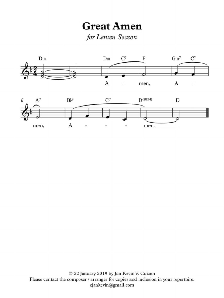 Great Amen | PDF