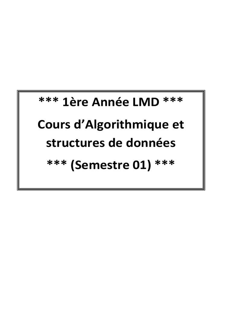 Cours | PDF | Structure de contrôle | Programmation informatique