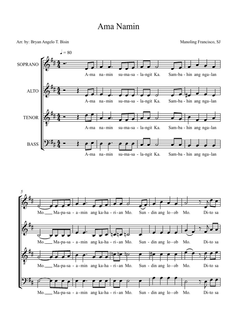 Ama Namin Satb | PDF