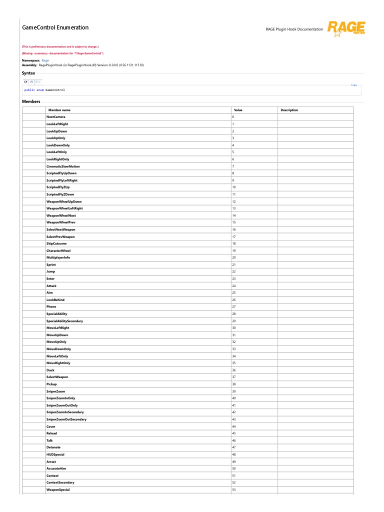 Rage - Game Control Button Keys | PDF | Software | Computer Programming
