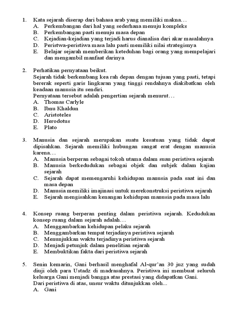 Soal Latihan BAB I Kurikulum Merdeka Kelas X Sem 1 | PDF