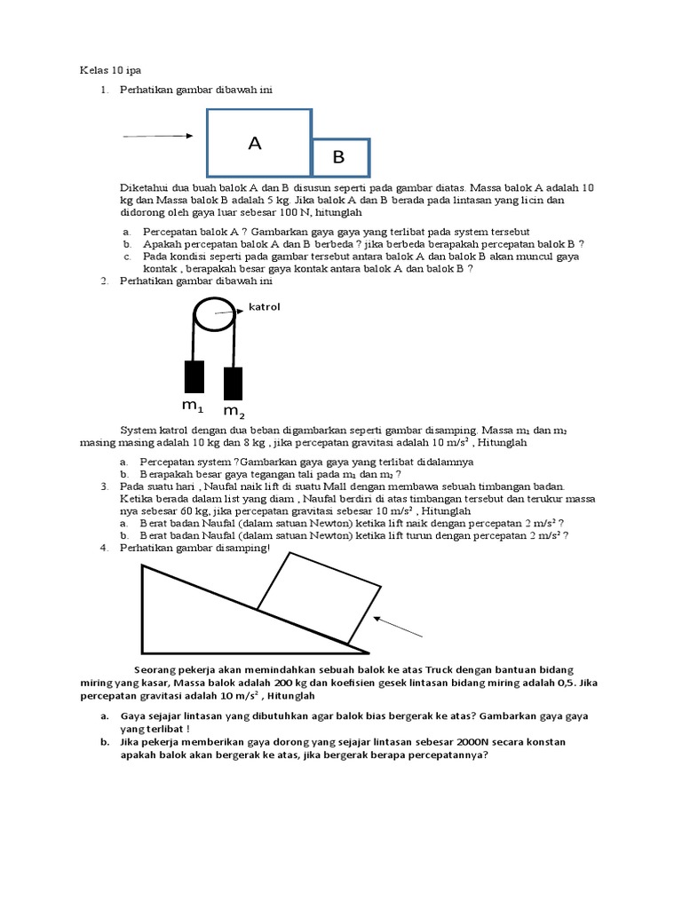 Latihan Soal Fisika Kelas 10 Ipa | PDF Latihan Soal Fisika Kelas 10 Ipa | PDF