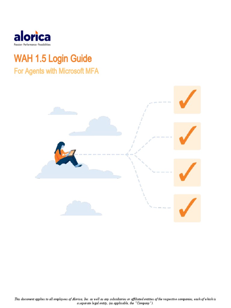 WAH 1.5 Login Guide for Alorica Agents | PDF | Authentication | Login
