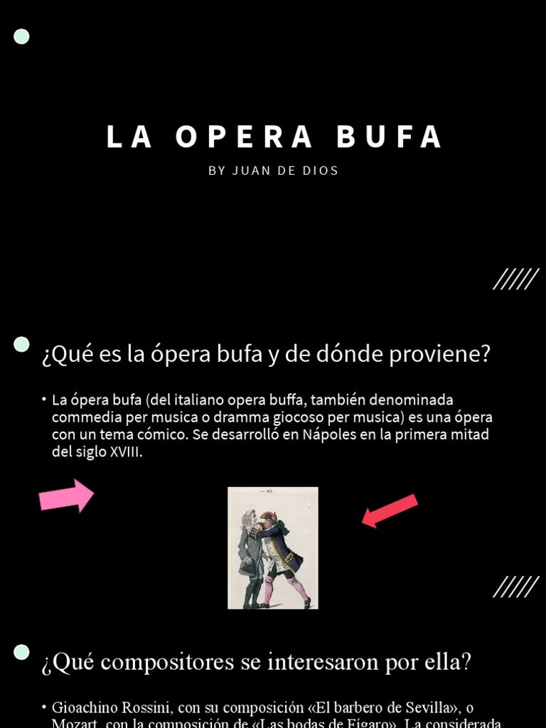 La historia y características de la ópera bufa | PDF
