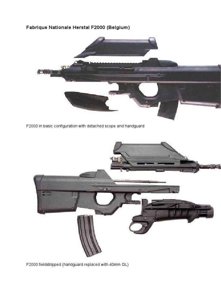 Fabrique Nationale Herstal f2000 (Belgium) | PDF | Computers ...