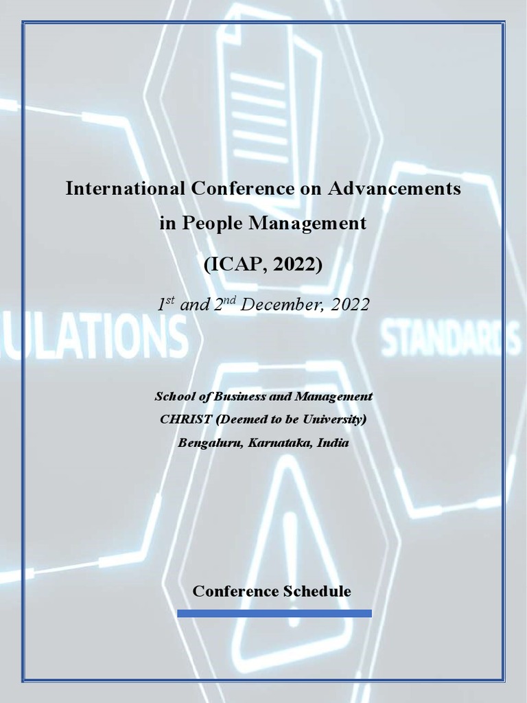 ICAP Event Schedule | PDF