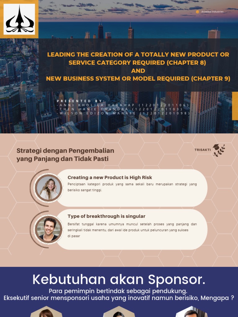 Leading The Creation of A Totally New Product or Service Category ...