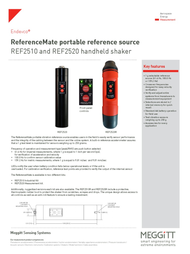 Shaker REF2500-DS - 1 | PDF | Accelerometer | Metrology