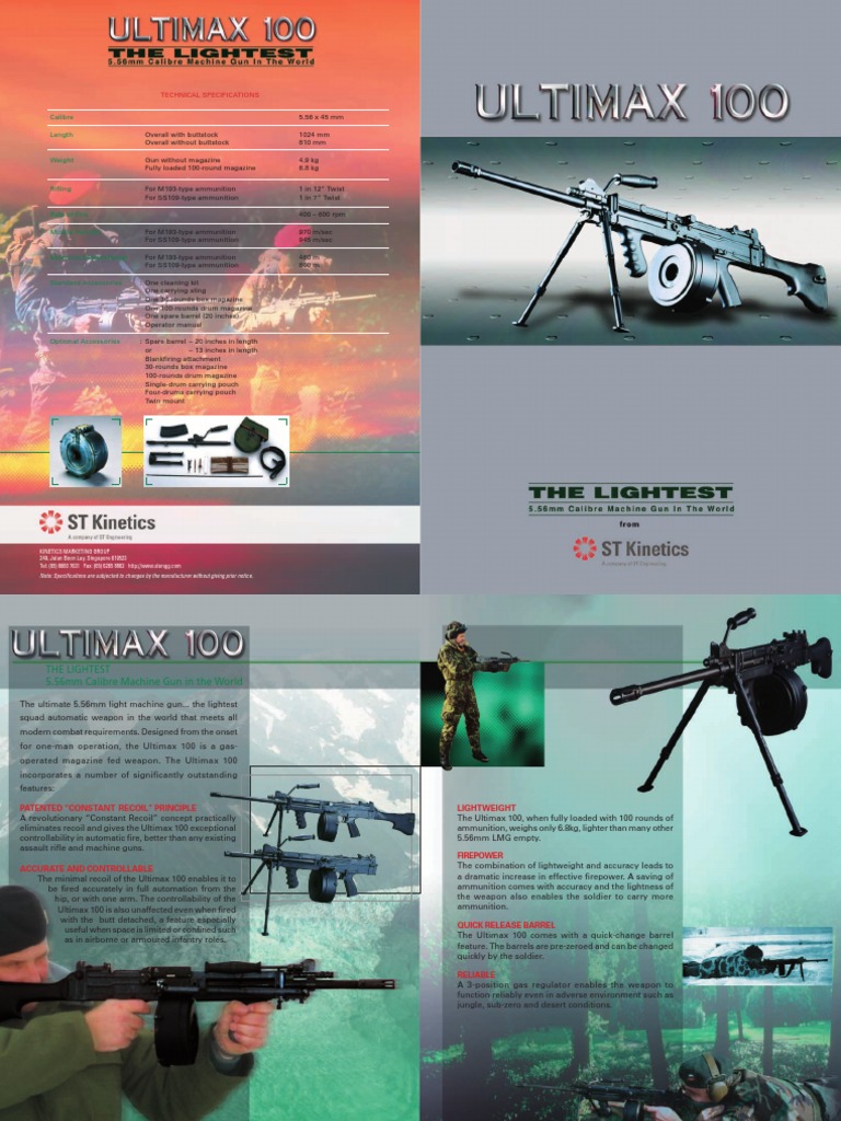 Ultimax 100 | PDF | Magazine (Firearms) | Machine Gun