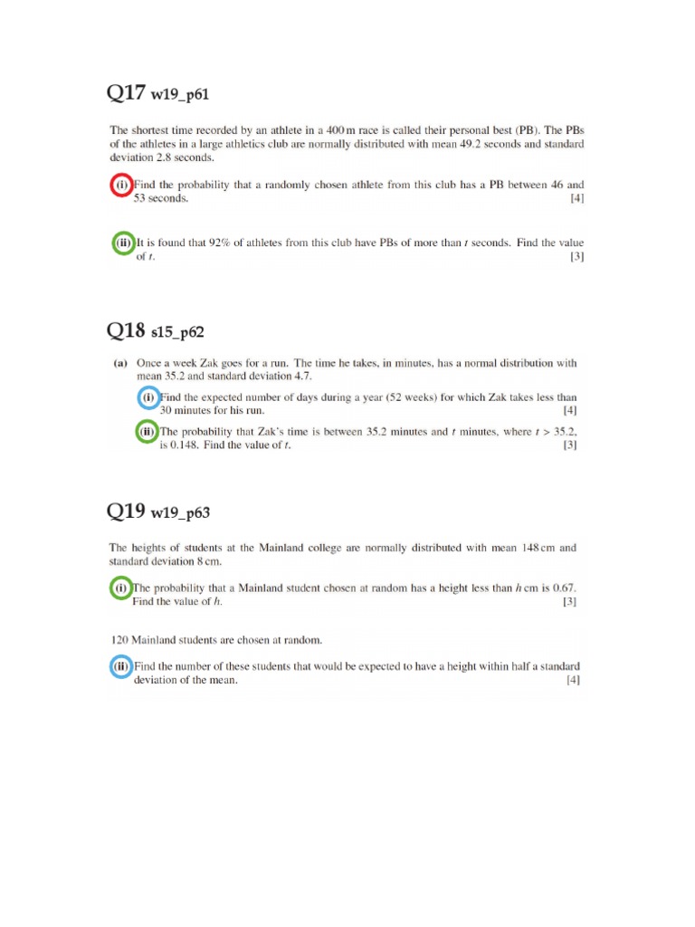Topic S07 Normal Random Variable L1 | PDF