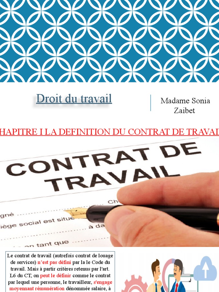Définition et Typologie du Contrat de Travail | PDF | Intérim (travail ...
