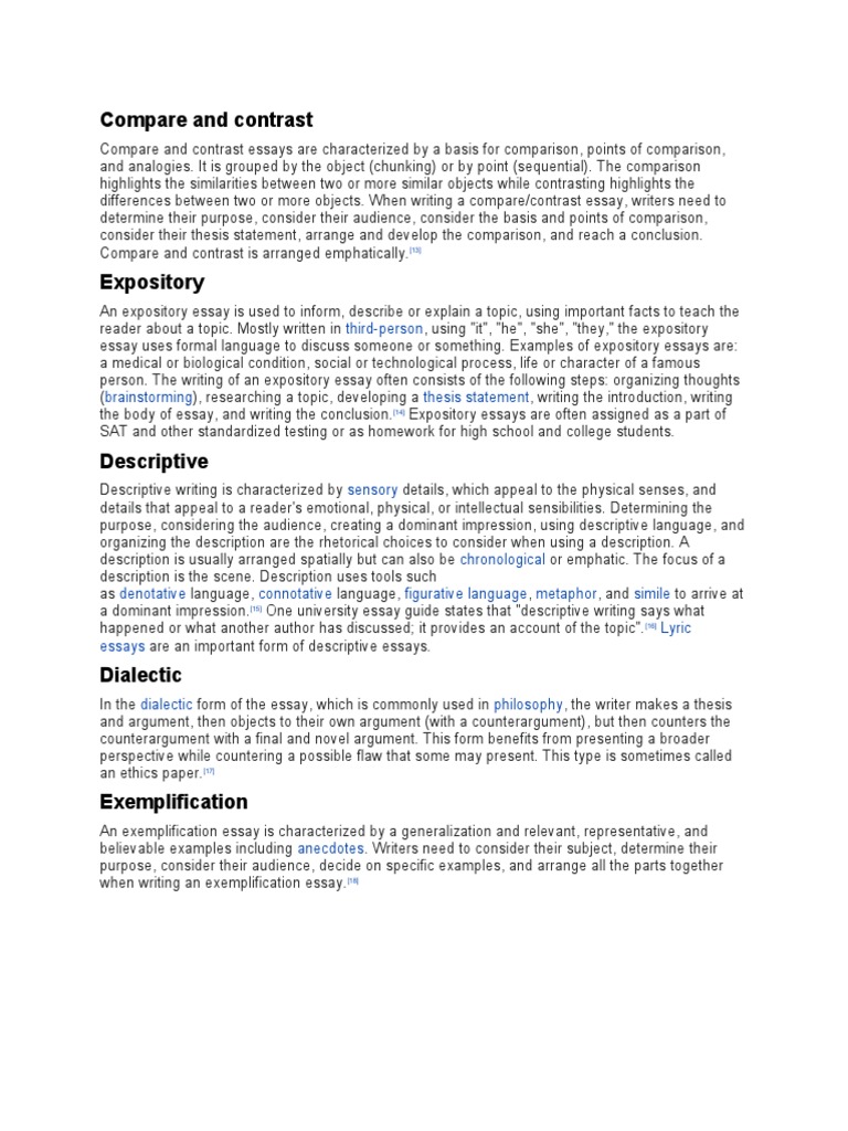Compare and Contrast | PDF