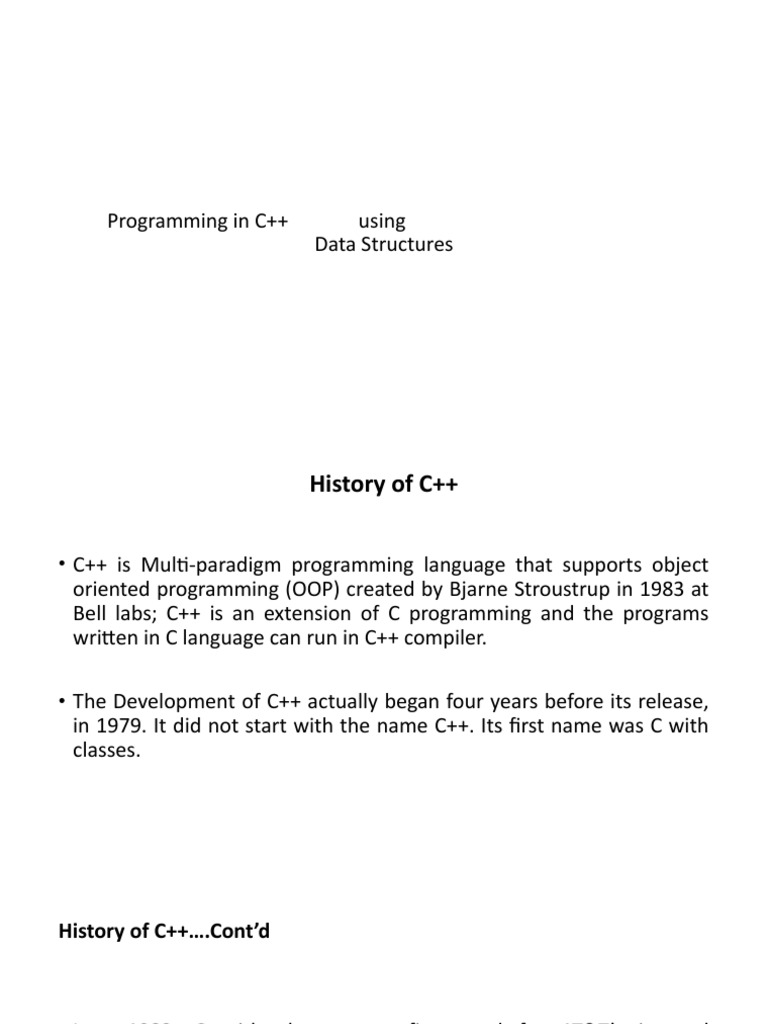C Unit I Pdf Object Oriented Programming Pointer Computer