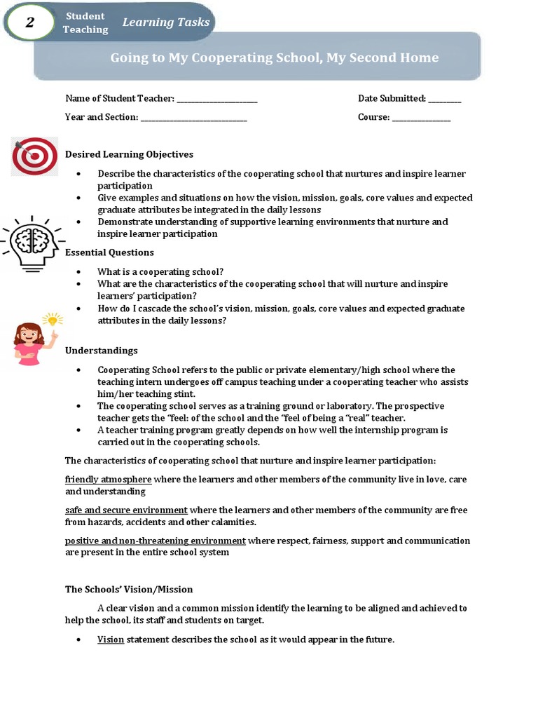 ST Learning Task 2 | PDF | Teachers | Learning