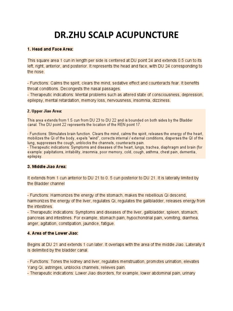 DR - Zhu Scalp Acupuncture | PDF | Pain | Shoulder