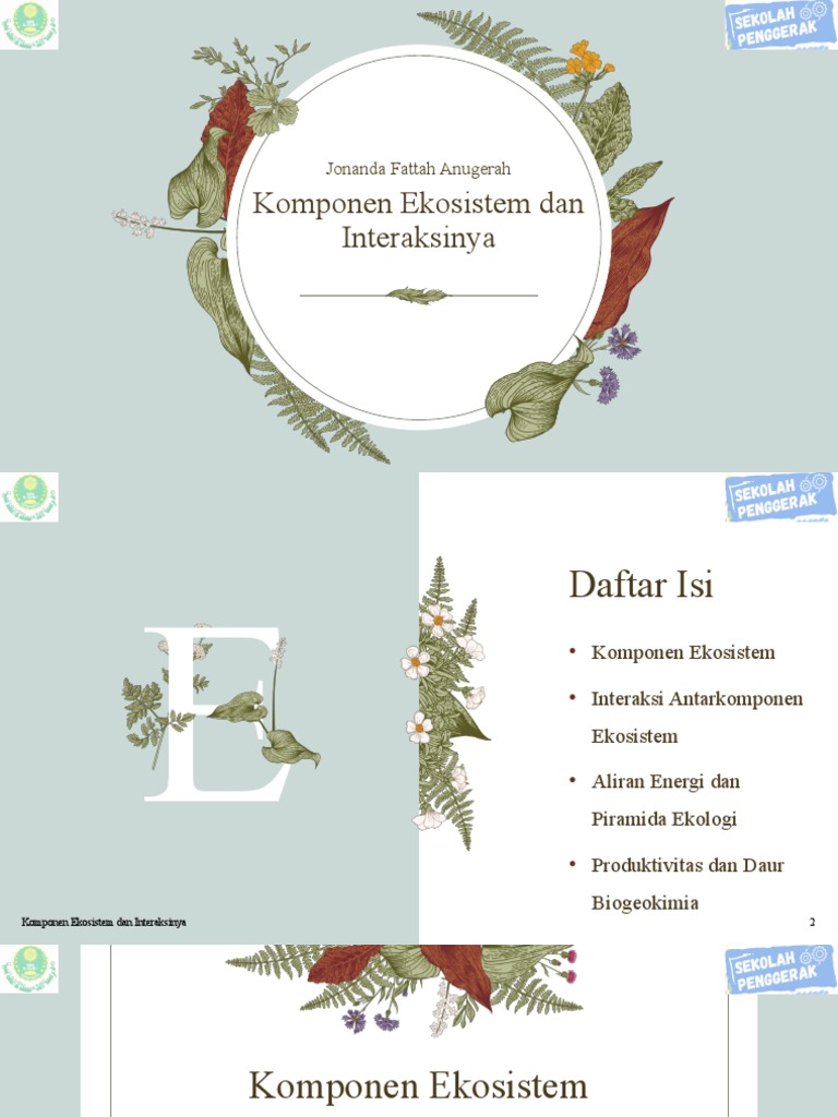 Komponen Ekosistem Dan Interaksinya | PDF