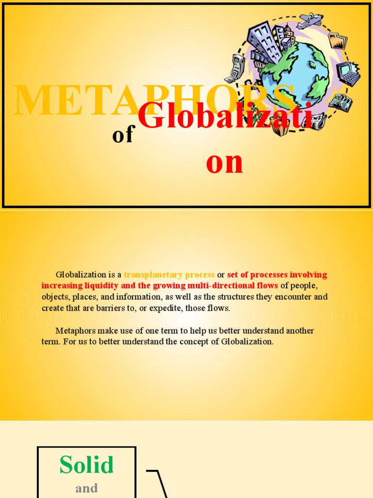 Metaphors of Globalization | PDF | Globalization | Africa