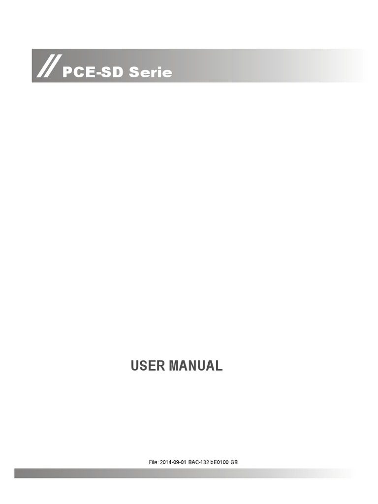 User-Manual PCE-SD Series | PDF | Computing | Computer Engineering