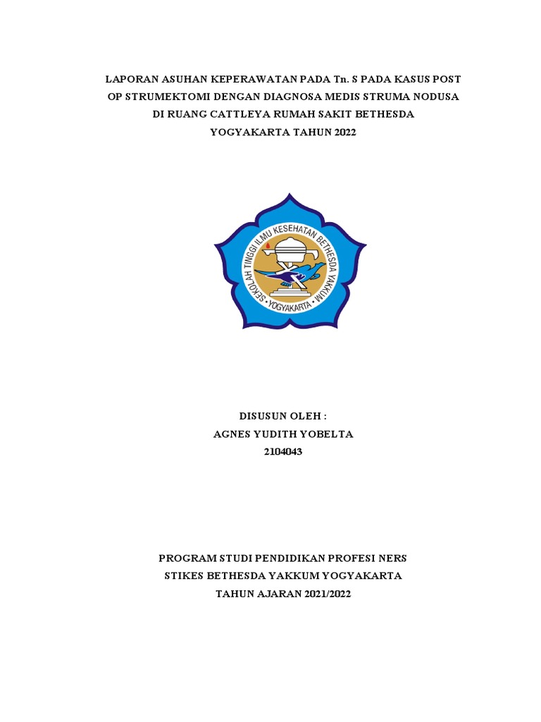 Laporan Keperawatan Struma Nodusa 2022 | PDF