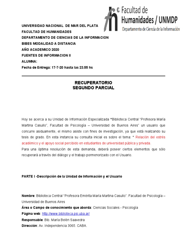 Recuperatorio Segundo Parcial Saavedra | PDF | Depresión (estado de ánimo) | Sicología