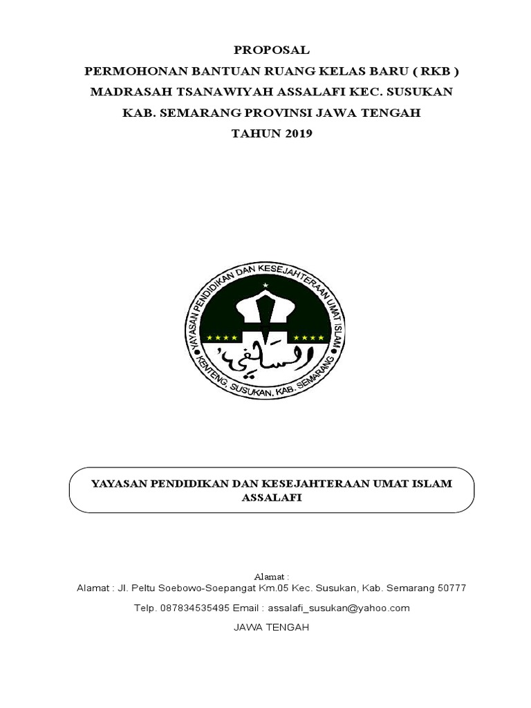Proposal RKB MTS 2018 1 | PDF