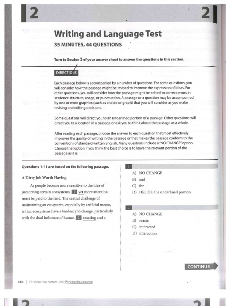 Practice Test 6 Writing Texts | PDF