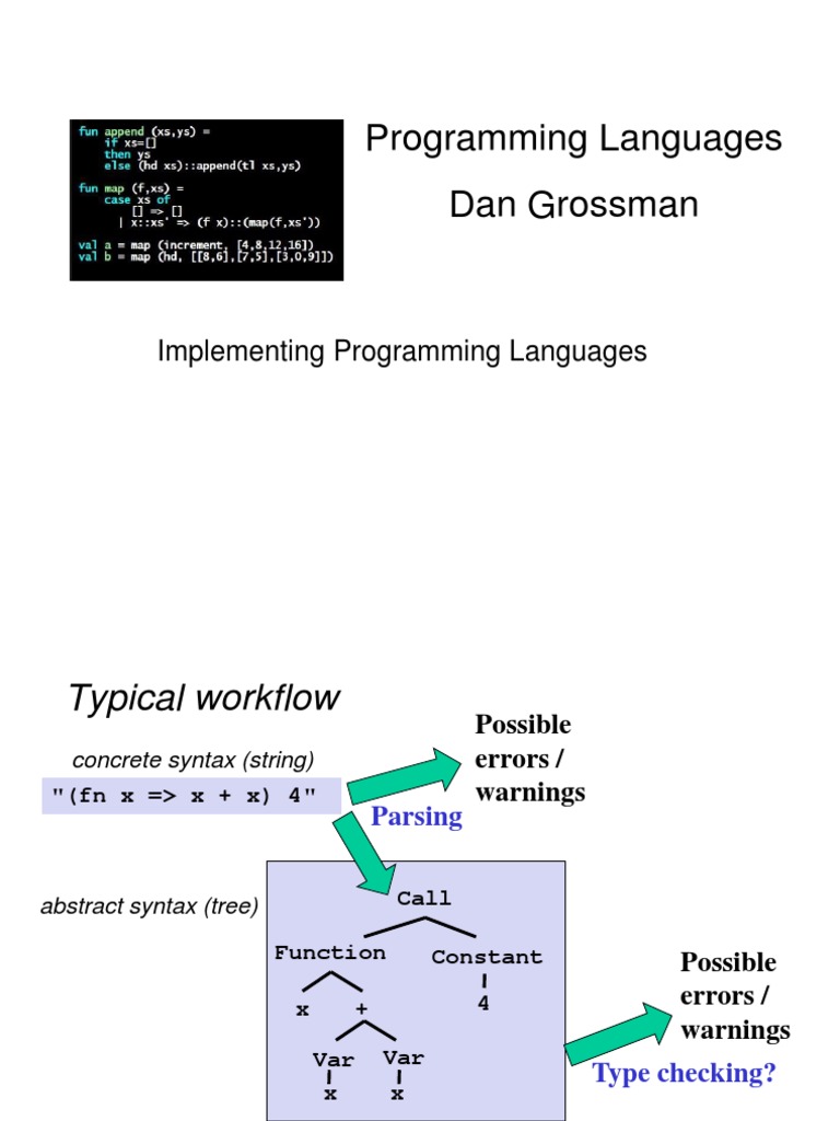 Implementing Programming Languages | PDF | Compiler | Programming Language Implementing Programming Languages | PDF | Compiler | Programming Language