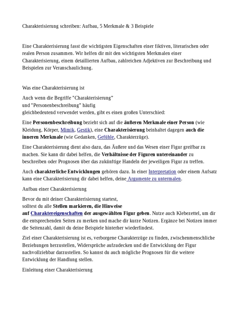 Charakterisierung BSP | PDF